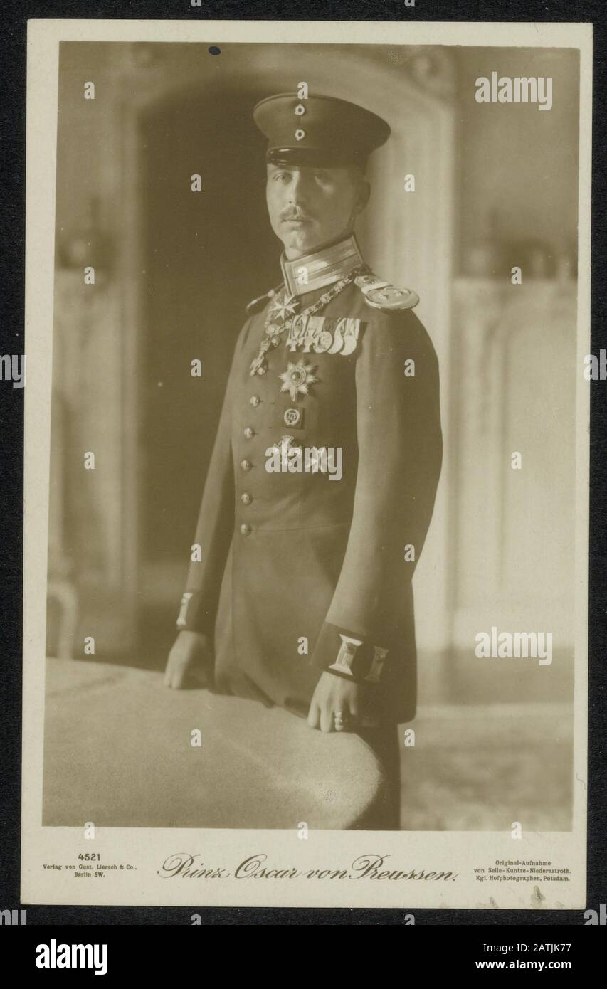 Description: Oscar Prinz von Preussen Annotation: Oscar Prince Karl of ...