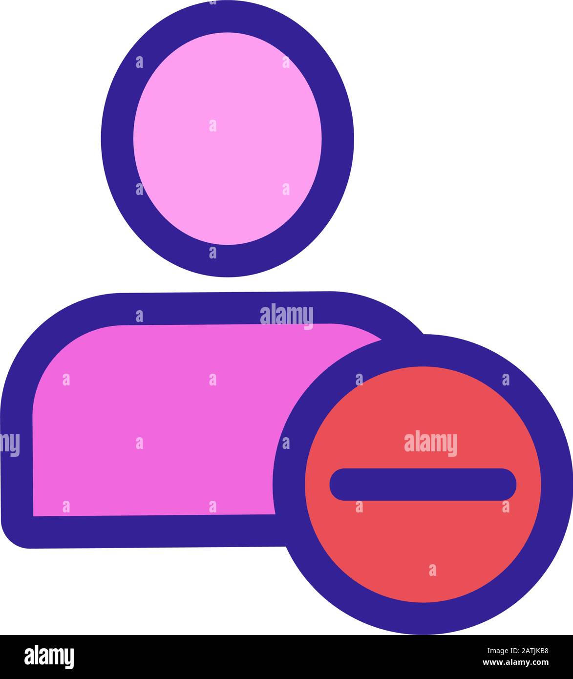 The user removed the vector icon. Isolated contour symbol illustration ...