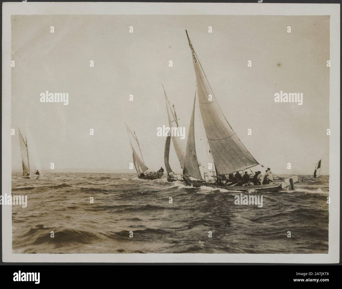 Official naval photographs Description: A naval sailing race Annotation ...