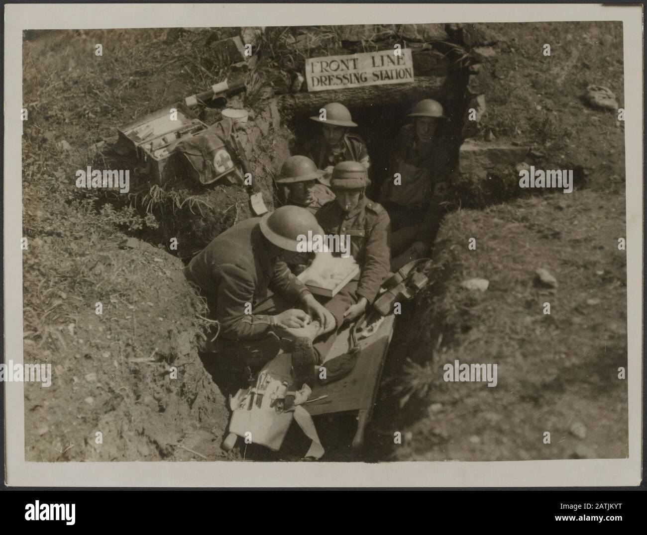 The Salonica front Description: Scenes trench at a dressing station ...