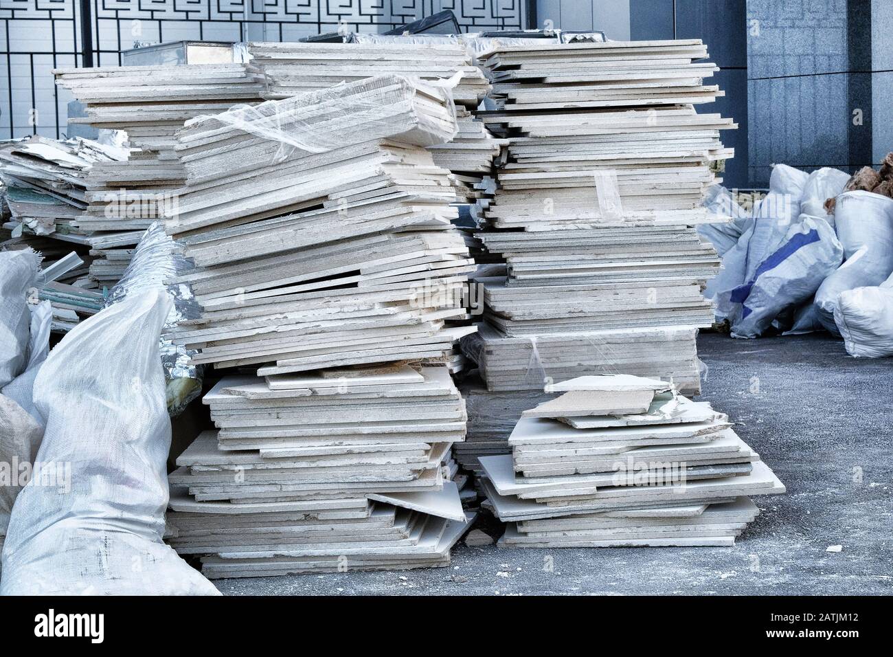 Gypsum waste hi-res stock photography and images - Alamy