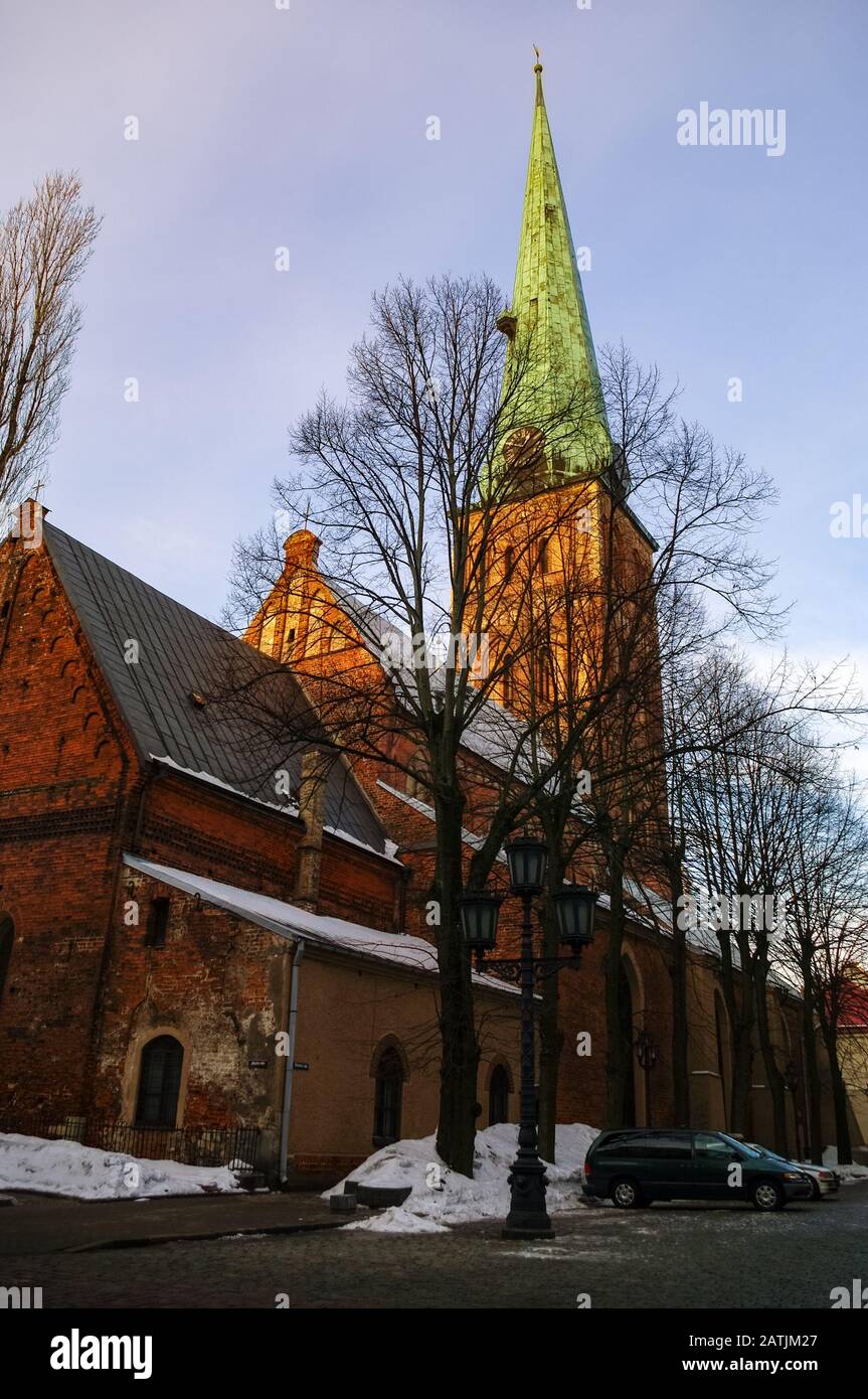St. James's Cathedral building in Riga old town, Latvia Stock Photo - Alamy