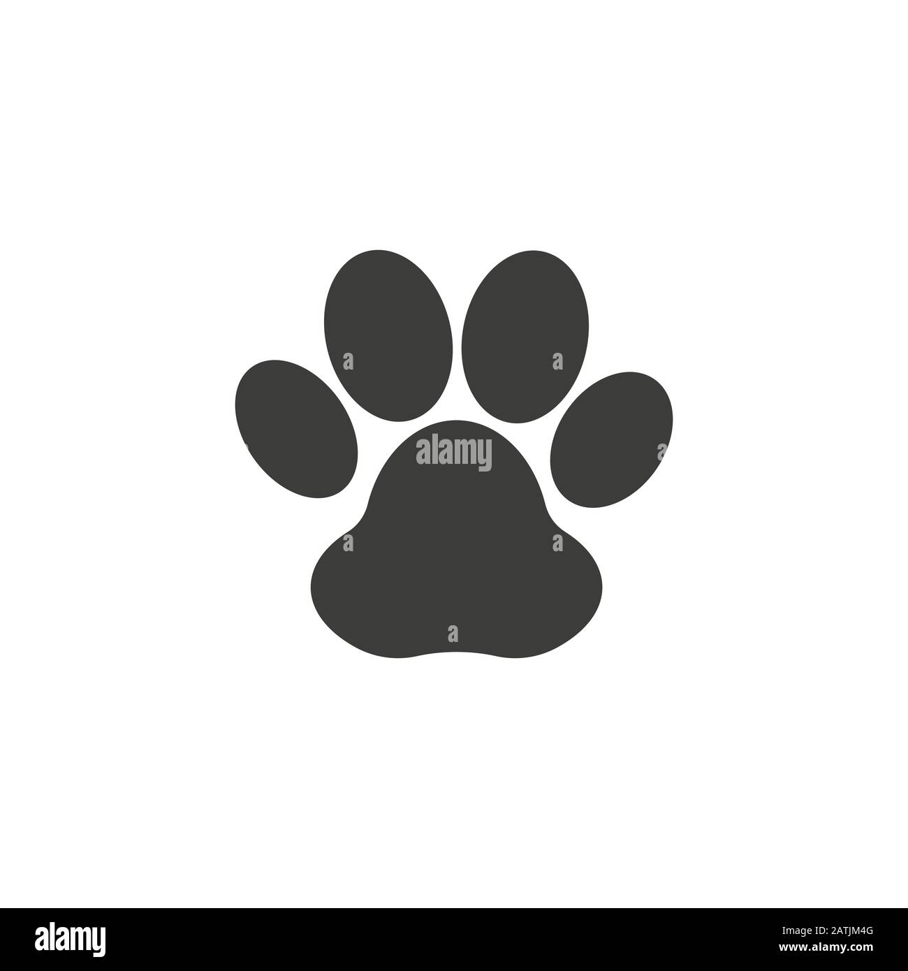 Paw Prints. Logo. Vector Illustration. Isolated vector Illustration ...