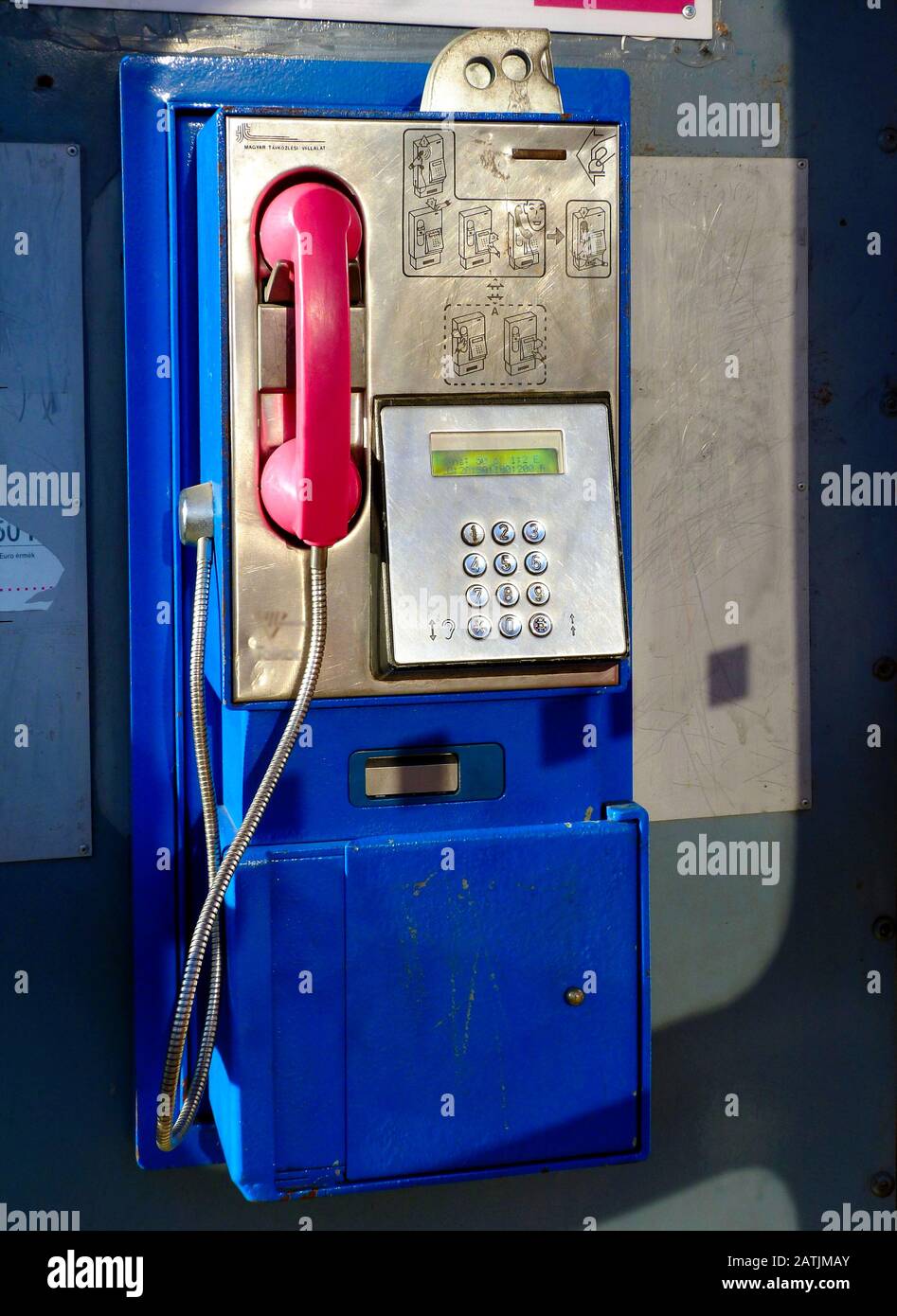 Public phone station payphone hi-res stock photography and images - Alamy
