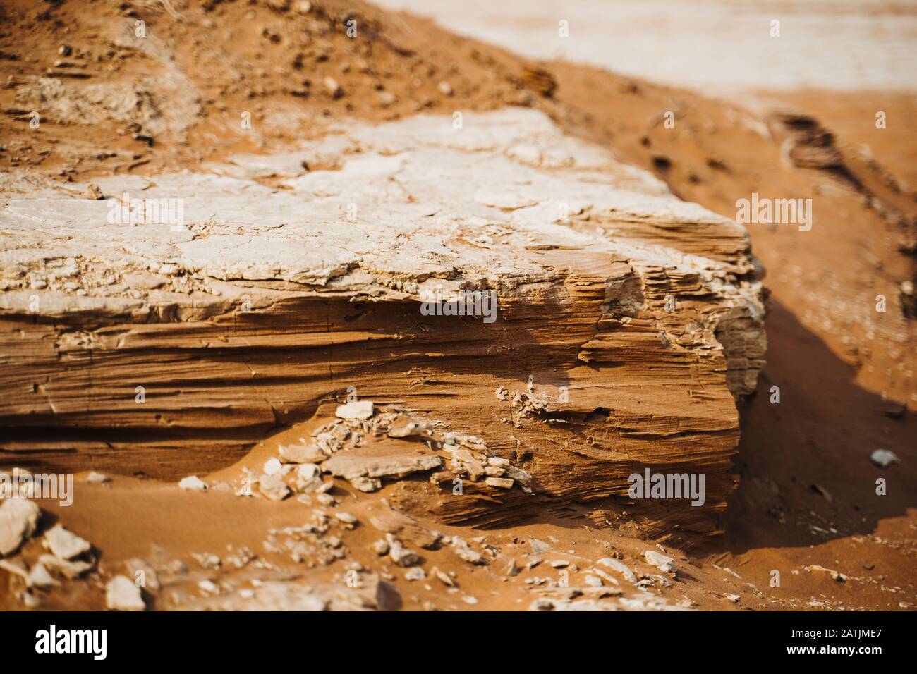 dried out desert area and sand structure Stock Photo - Alamy