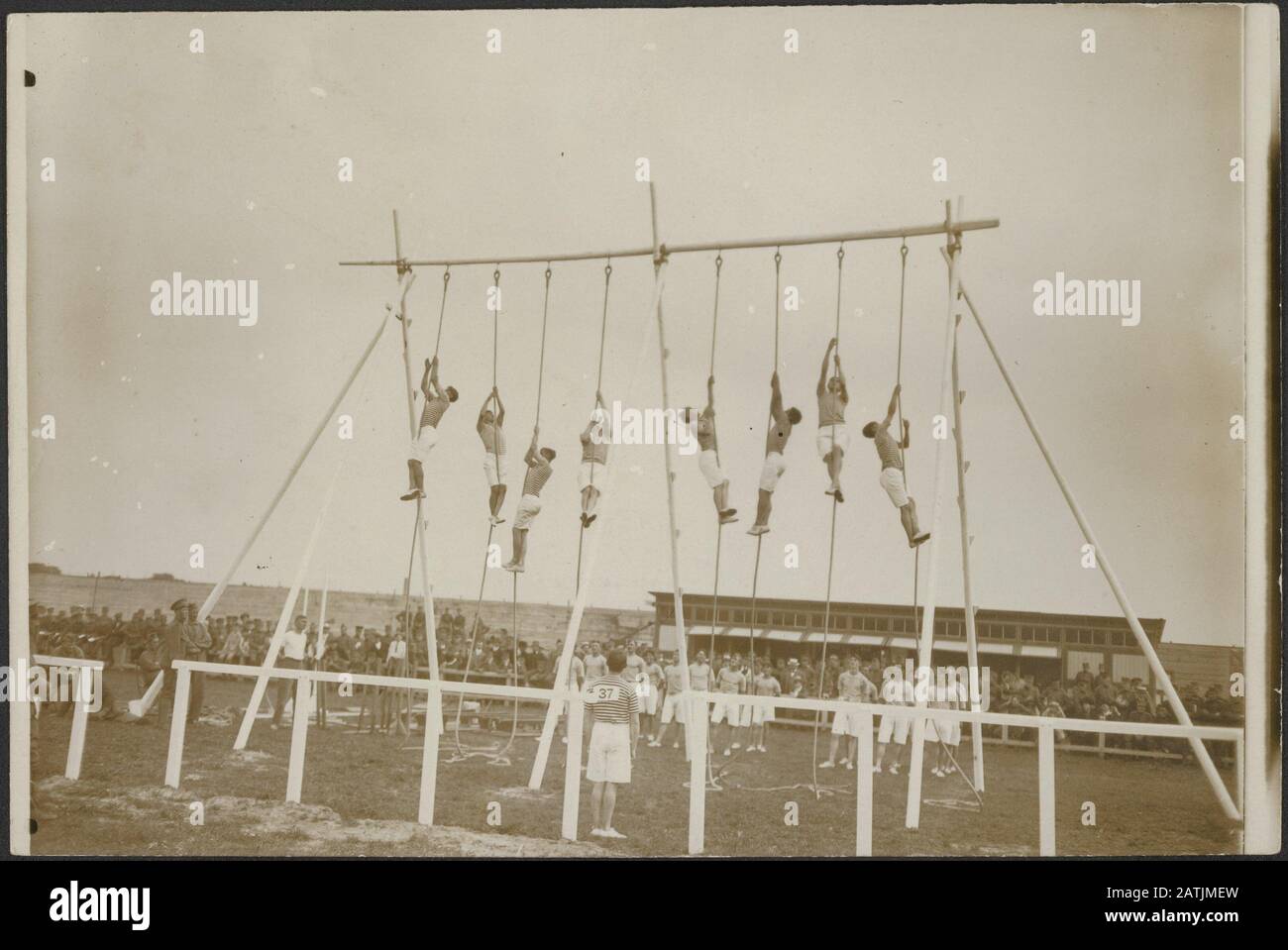 Description: Sport - rope climbing. Date: {1914-1918} Location ...