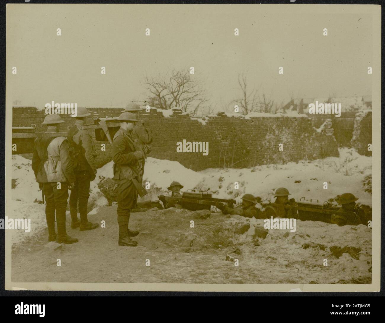 The western front. How Tommy is fed description: A ration party getting ...
