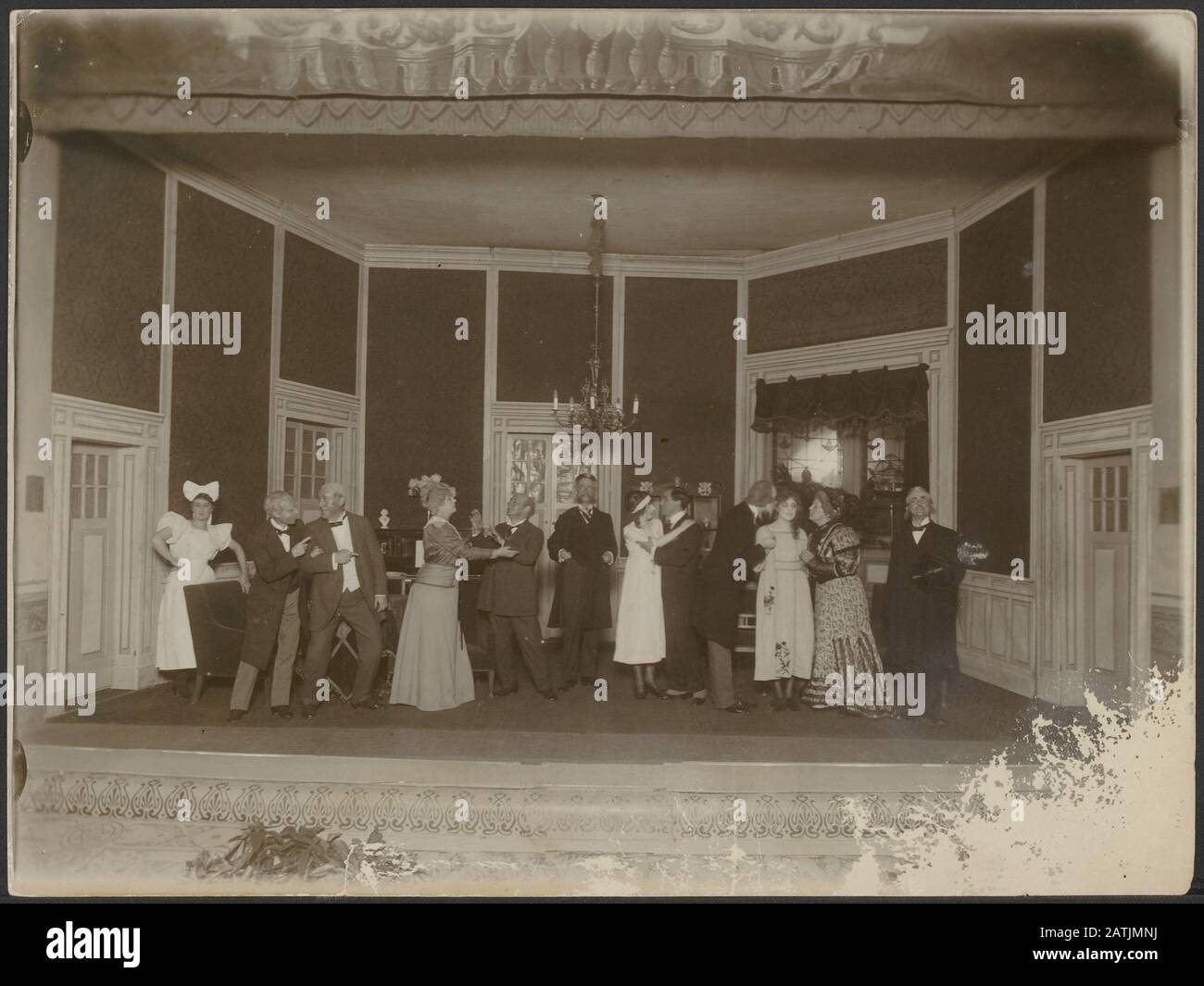 Description: Scene from the play Spanish Flag. Date: {1914-1918 ...