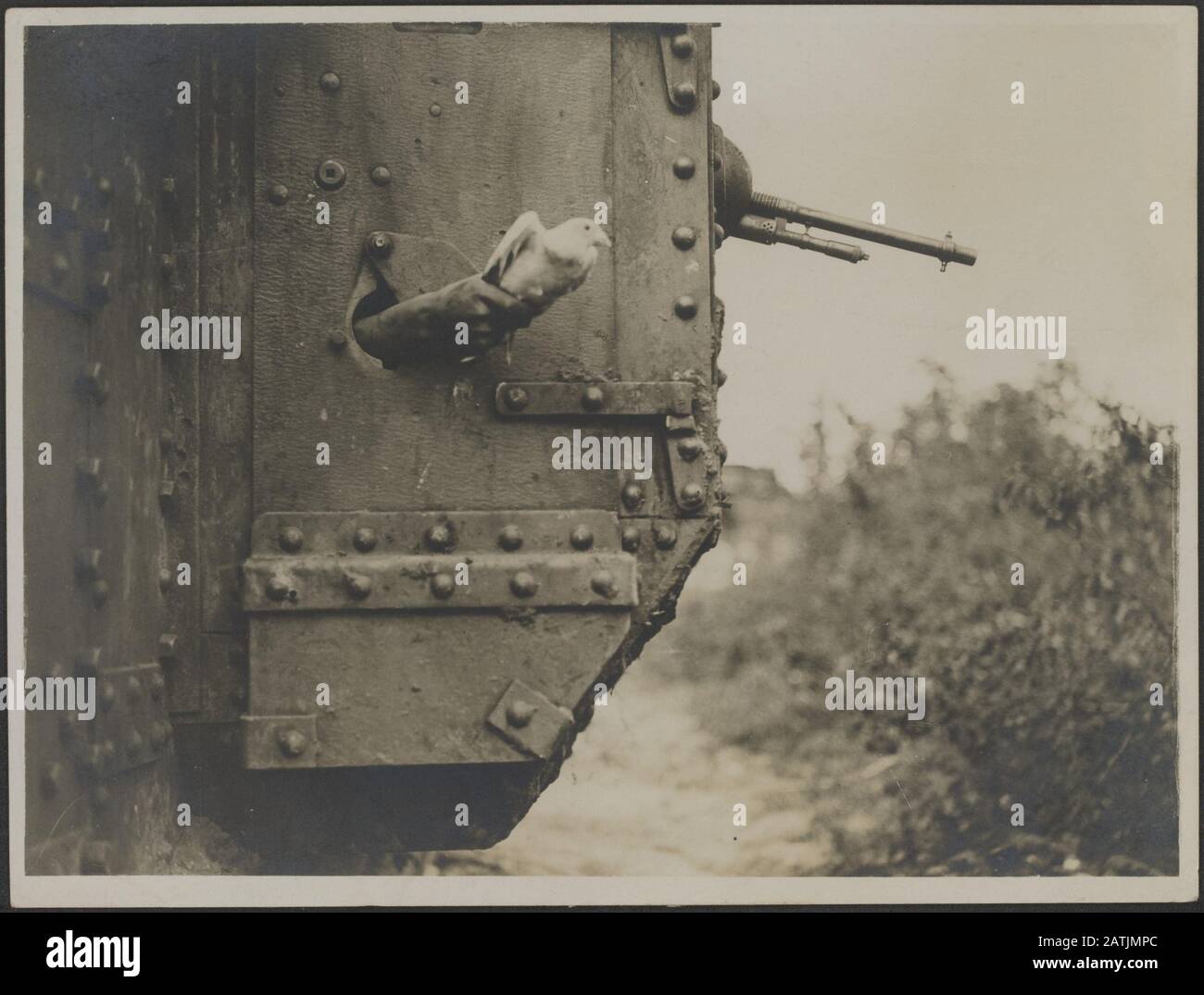 The British Western Front in France Description: Tanks kept in touch ...