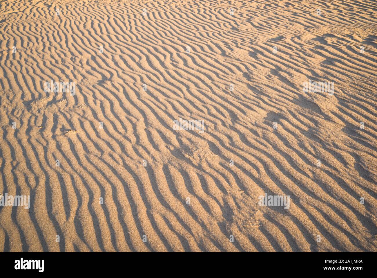Waves and ripples in sand on the beach. Desert landscape Stock Photo ...