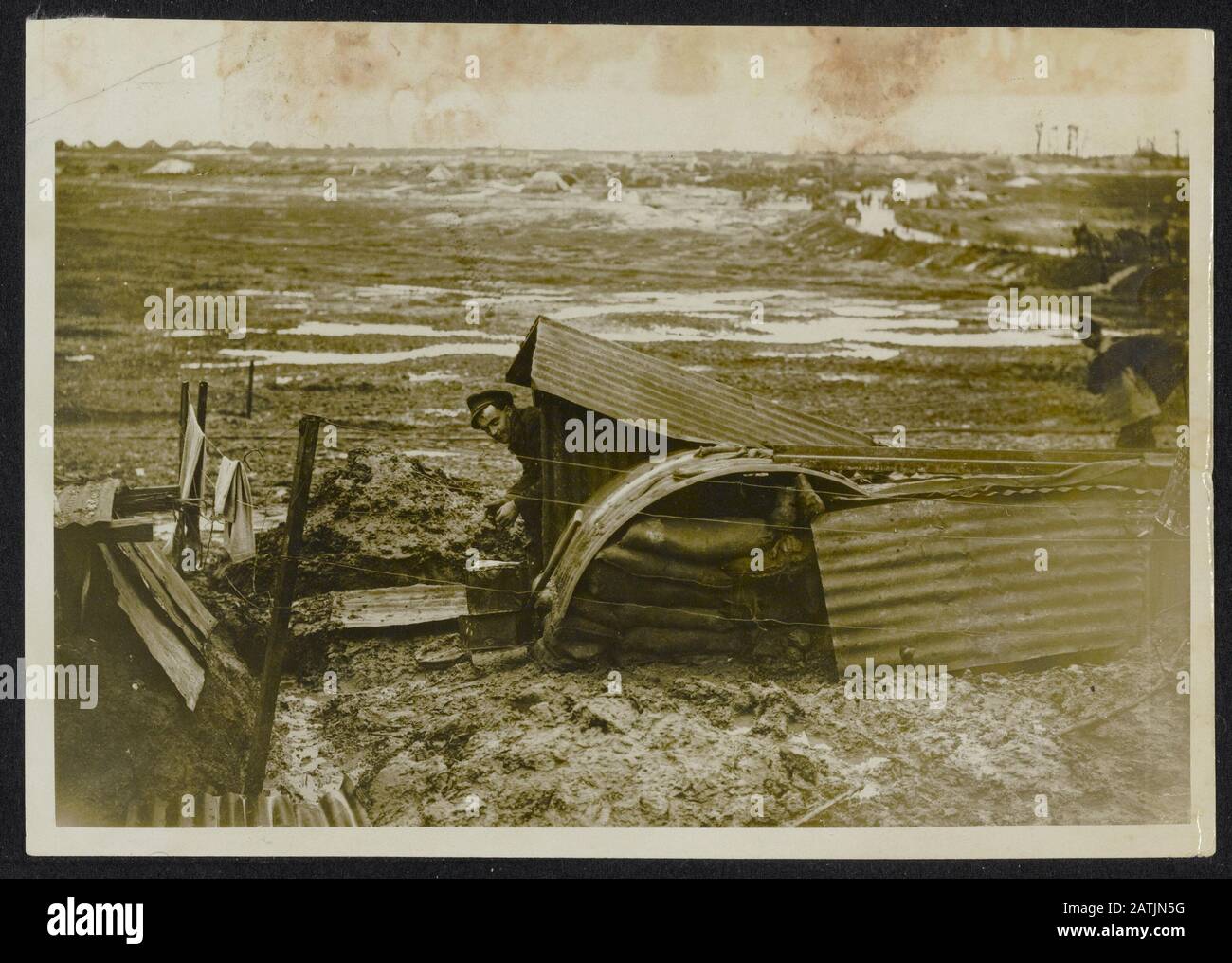 The British Western Front Description: The entrance of his house ...