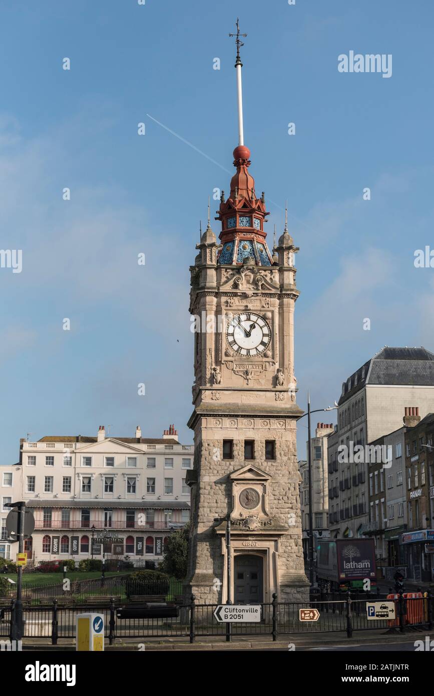 The Victorian Jubilee Clock Tower at Margate, Kent Stock Photo - Alamy