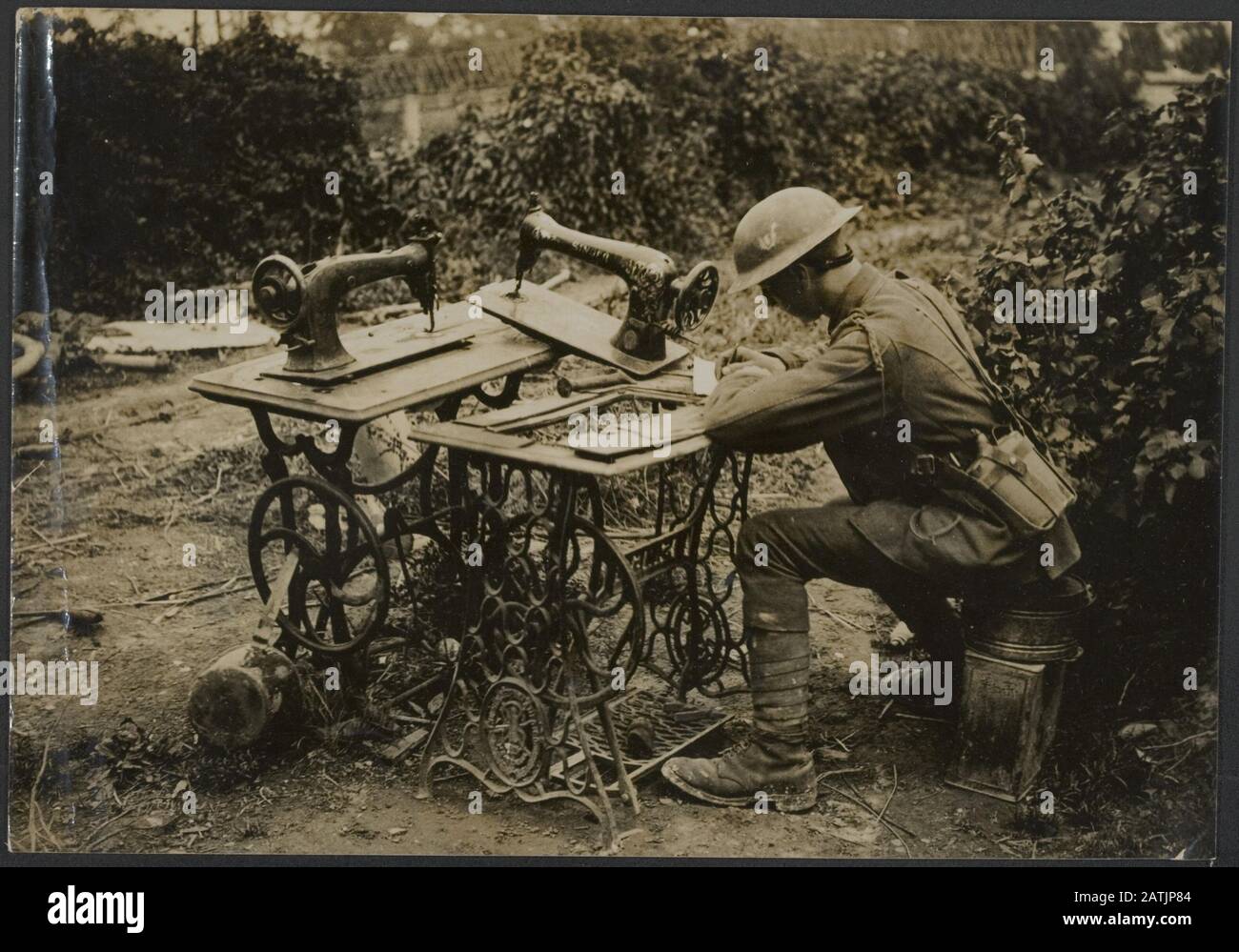 The British Western Front in France Description: Tommy uses as a ...