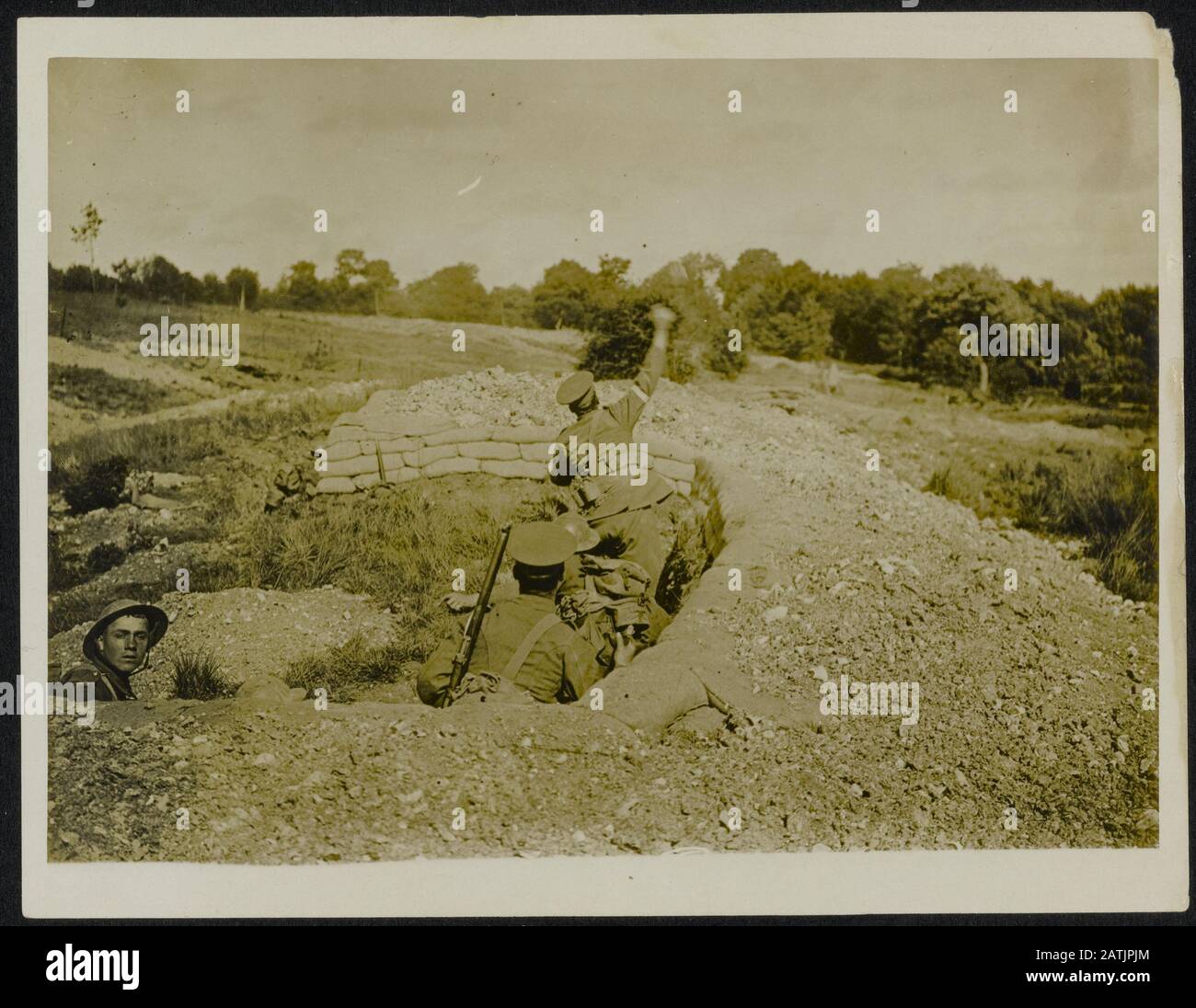 The British Western Front Description: Troops training - bombing party ...