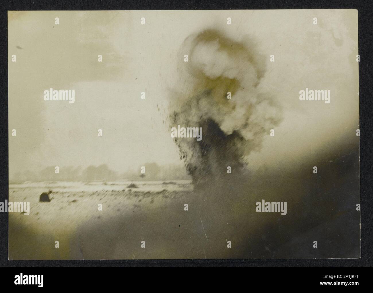 The Western Front Description: A shell bursting near our front lines ...