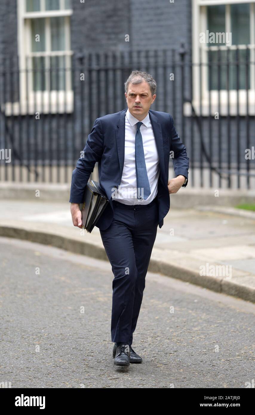 Julian Smith MP (Northern Ireland Secretary) in Downing Street, London ...