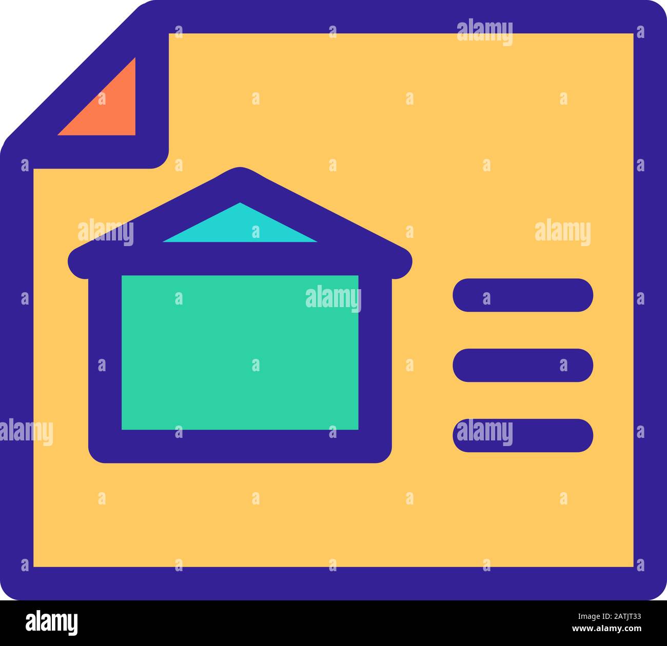 technical document icon vector. Isolated contour symbol illustration ...