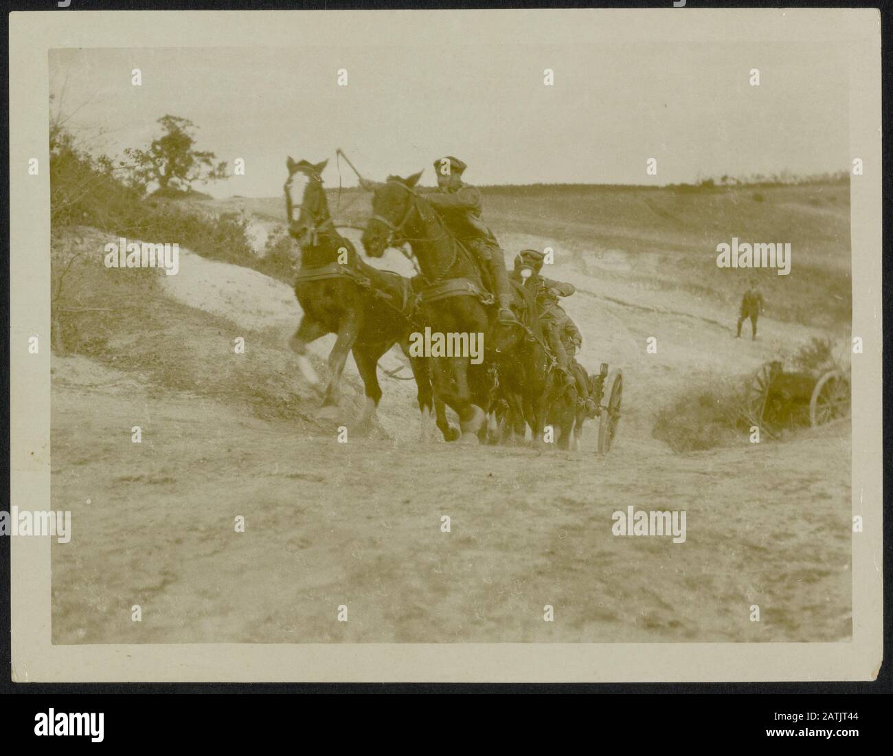 Fighting on the Balkan front Description: An artillery team taking the ...