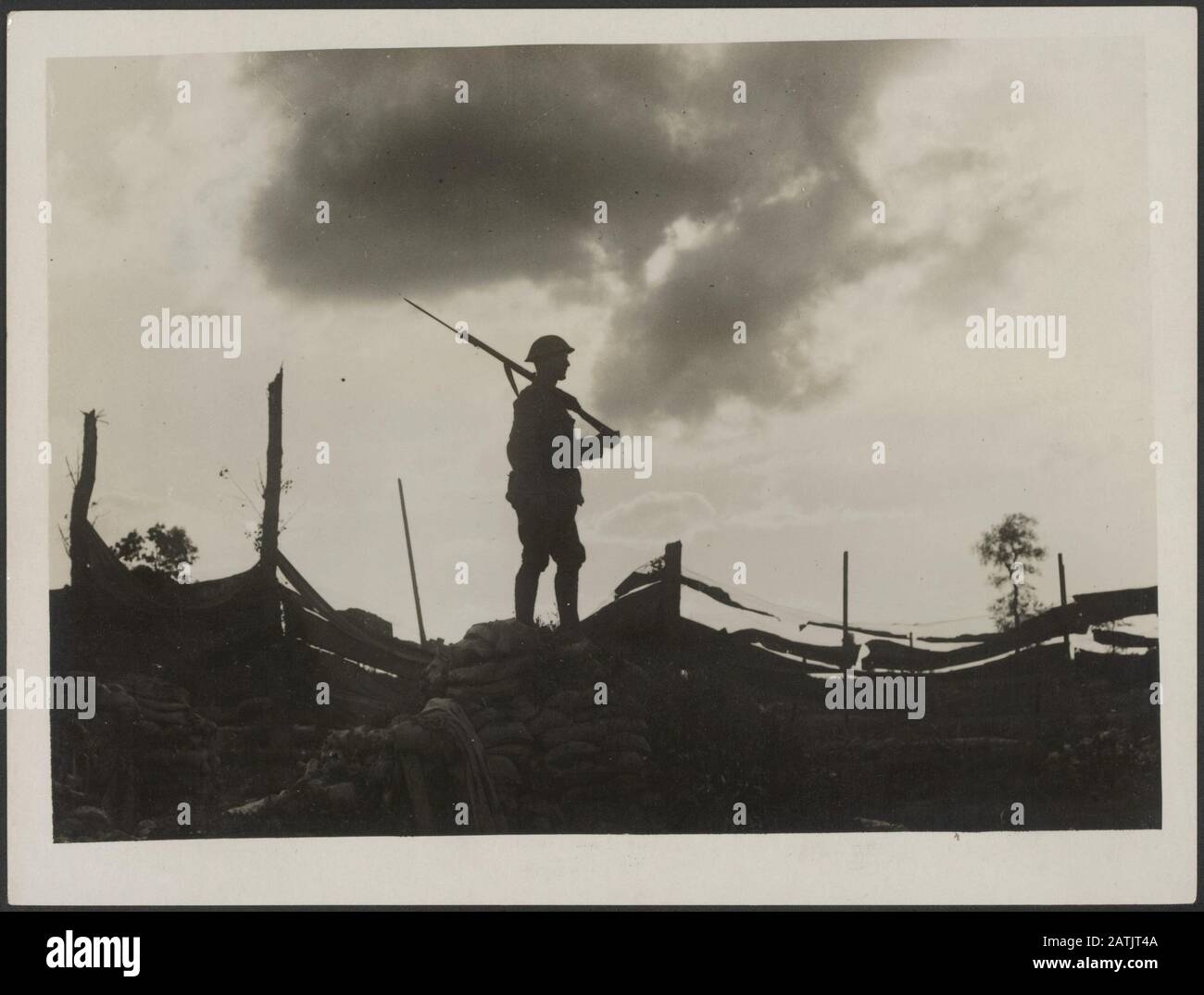 The British Western Front Description: An ANZAC sentry Annotation ...