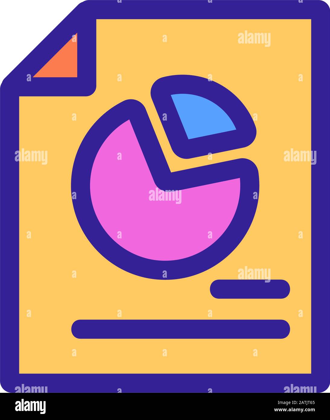 technical document icon vector. Isolated contour symbol illustration ...