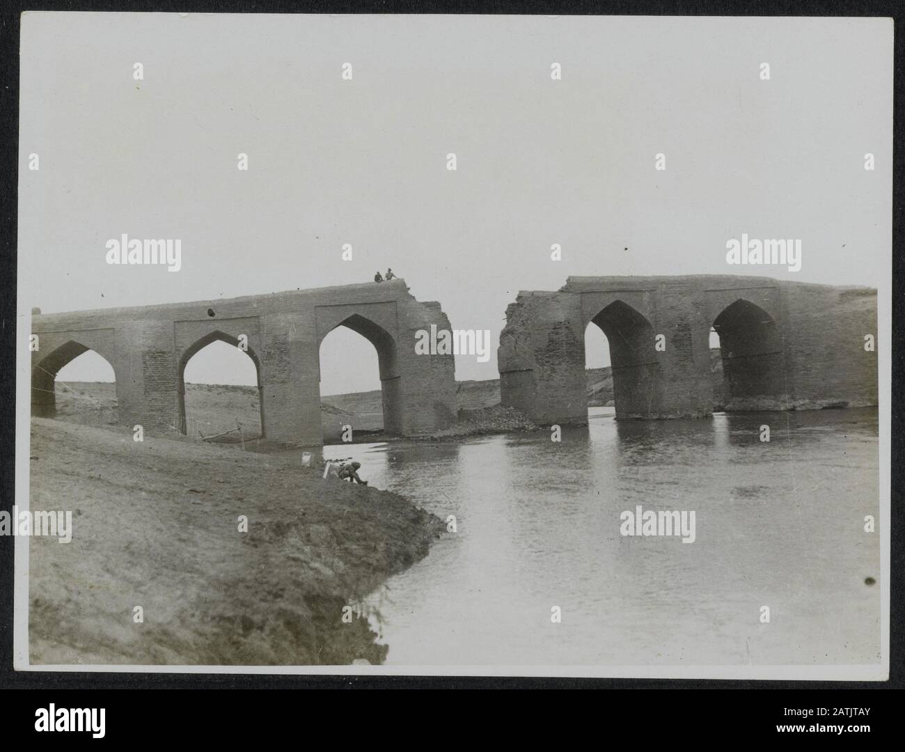 With the troops in Mesopotamia description: Ancient bridge destroyed by ...