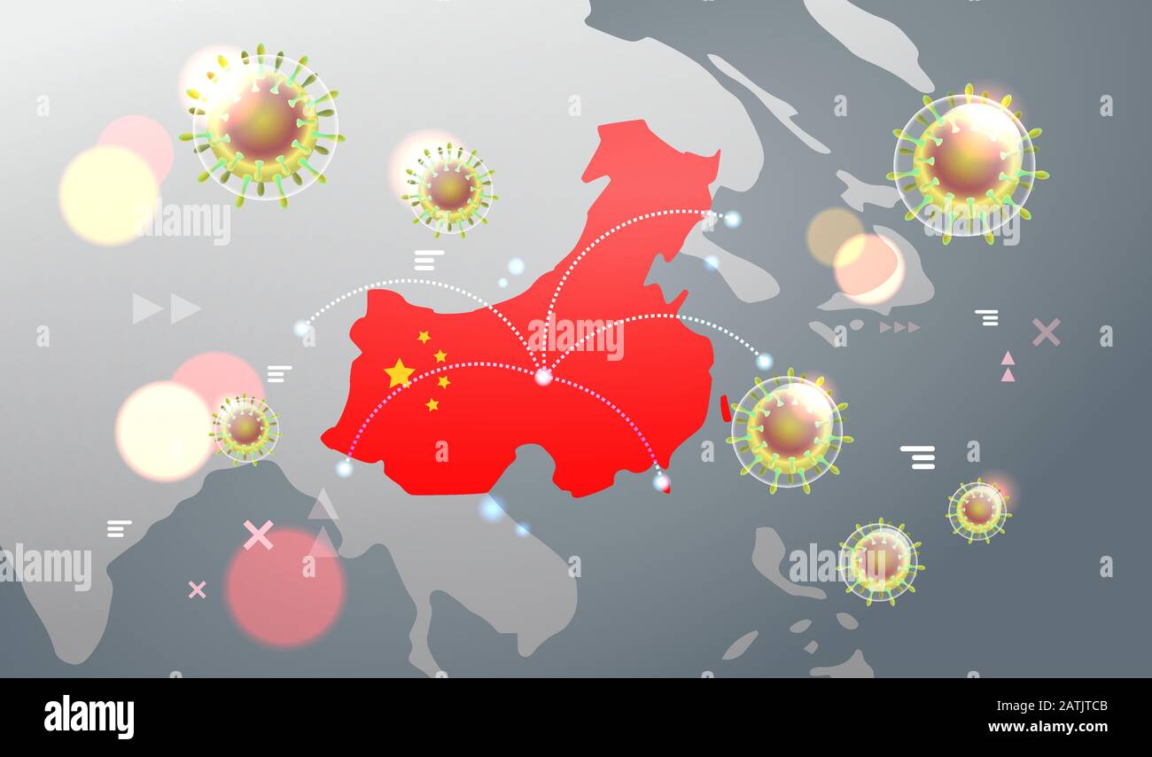 epidemic MERS-CoV flu spreading of world floating influenza virus cells ...