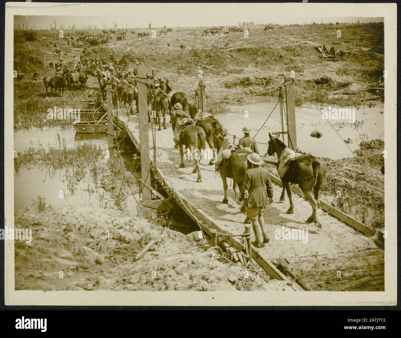The British Western Front. Battle of Flanders Description: Artillery ...