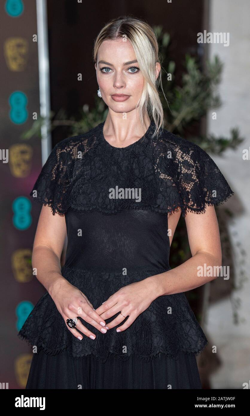 LONDON, ENGLAND - FEBRUARY 02: Margot Robbie attends the EE British ...