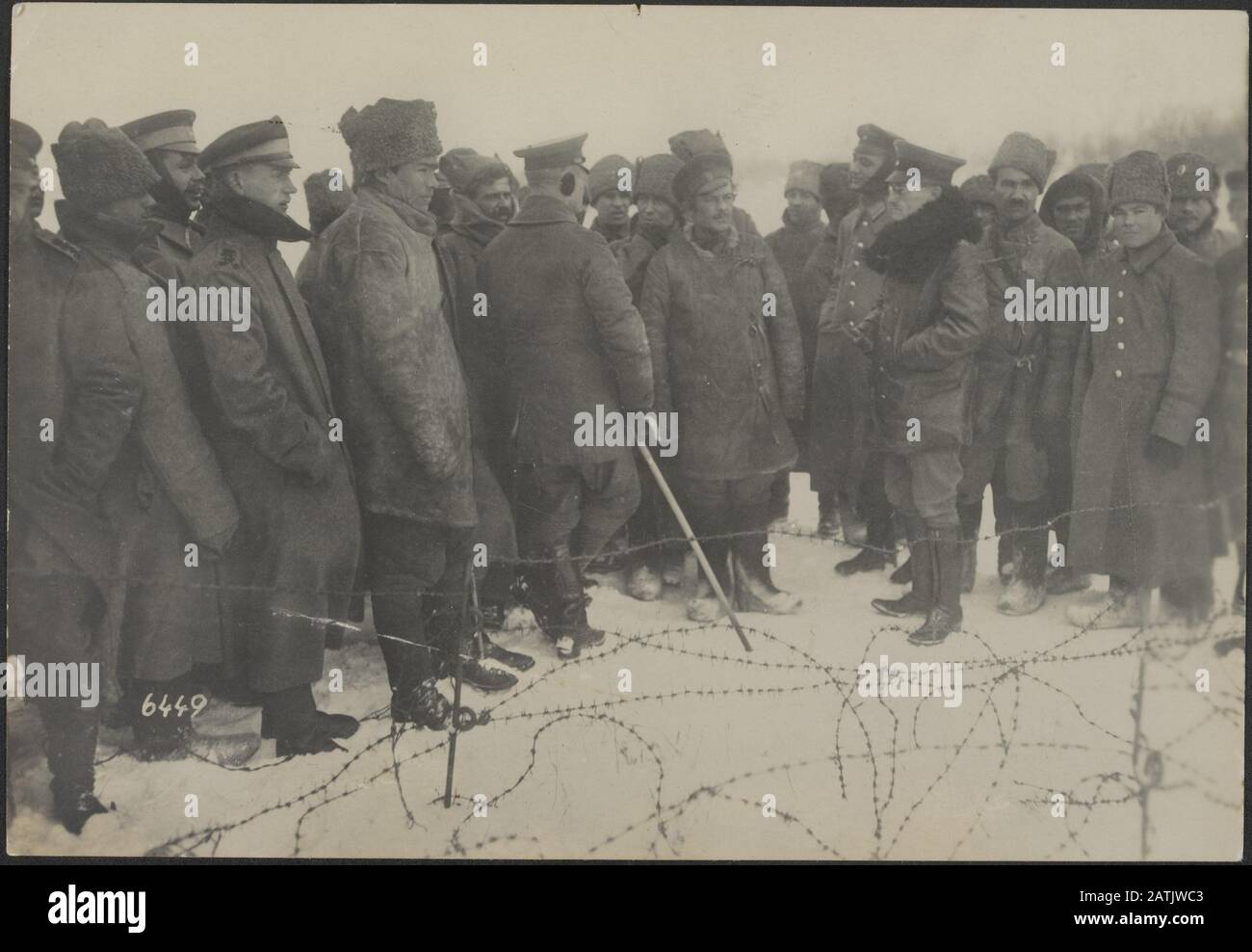 The truce on the Eastern Front Description: activeness among the racks ...