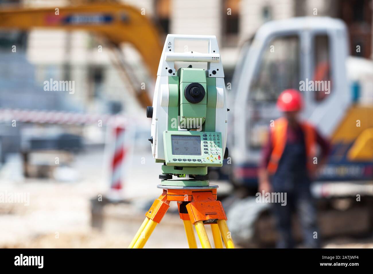 Land survey surveyor machine hi-res stock photography and images - Alamy