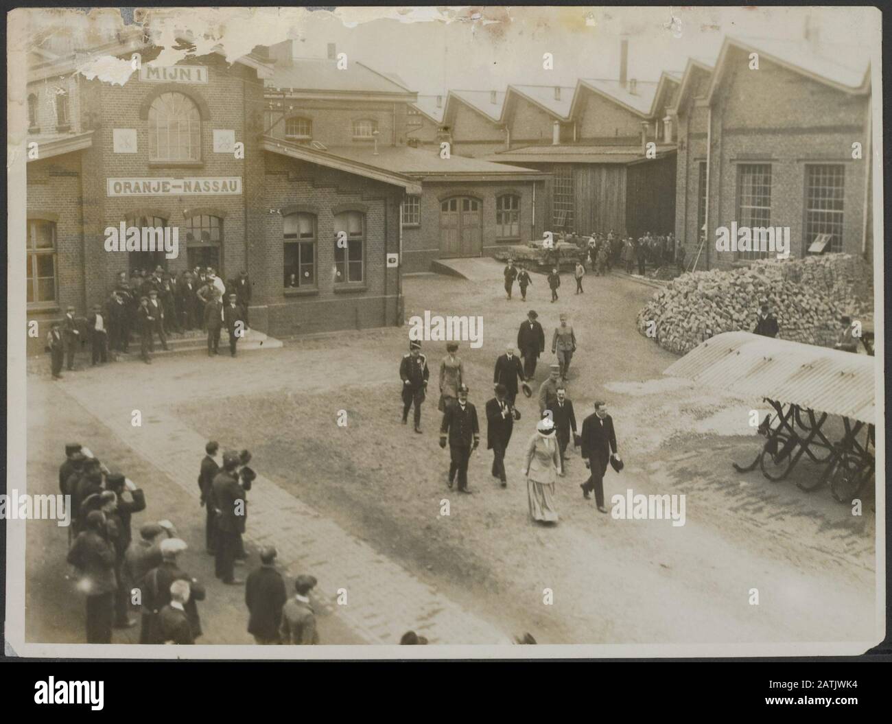 Description: Visit of HM Queen Wilhelmina of the Mine Oranje Nassau 1 ...