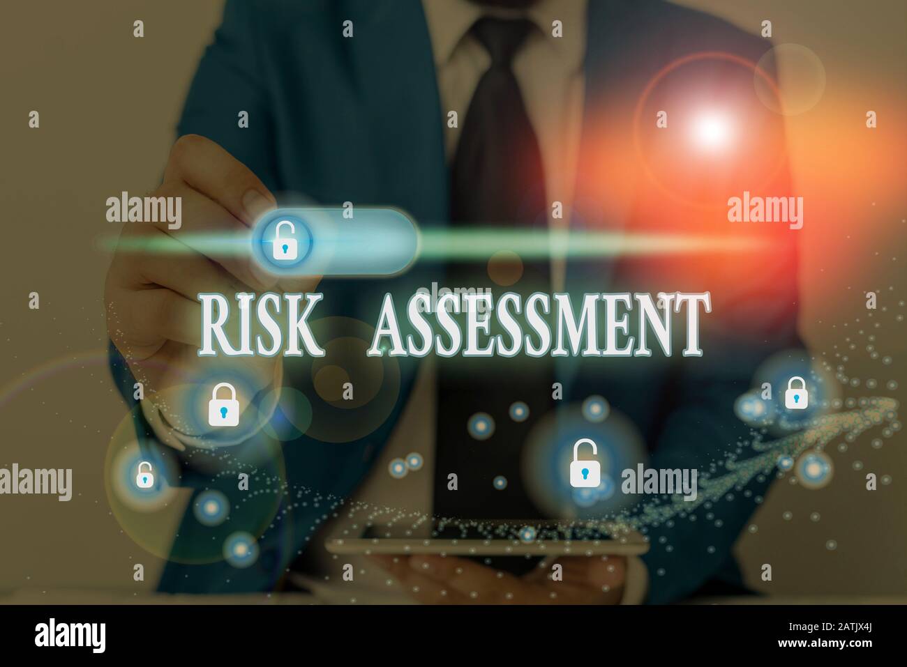 Writing note showing Risk Assessment. Business concept for estimation ...