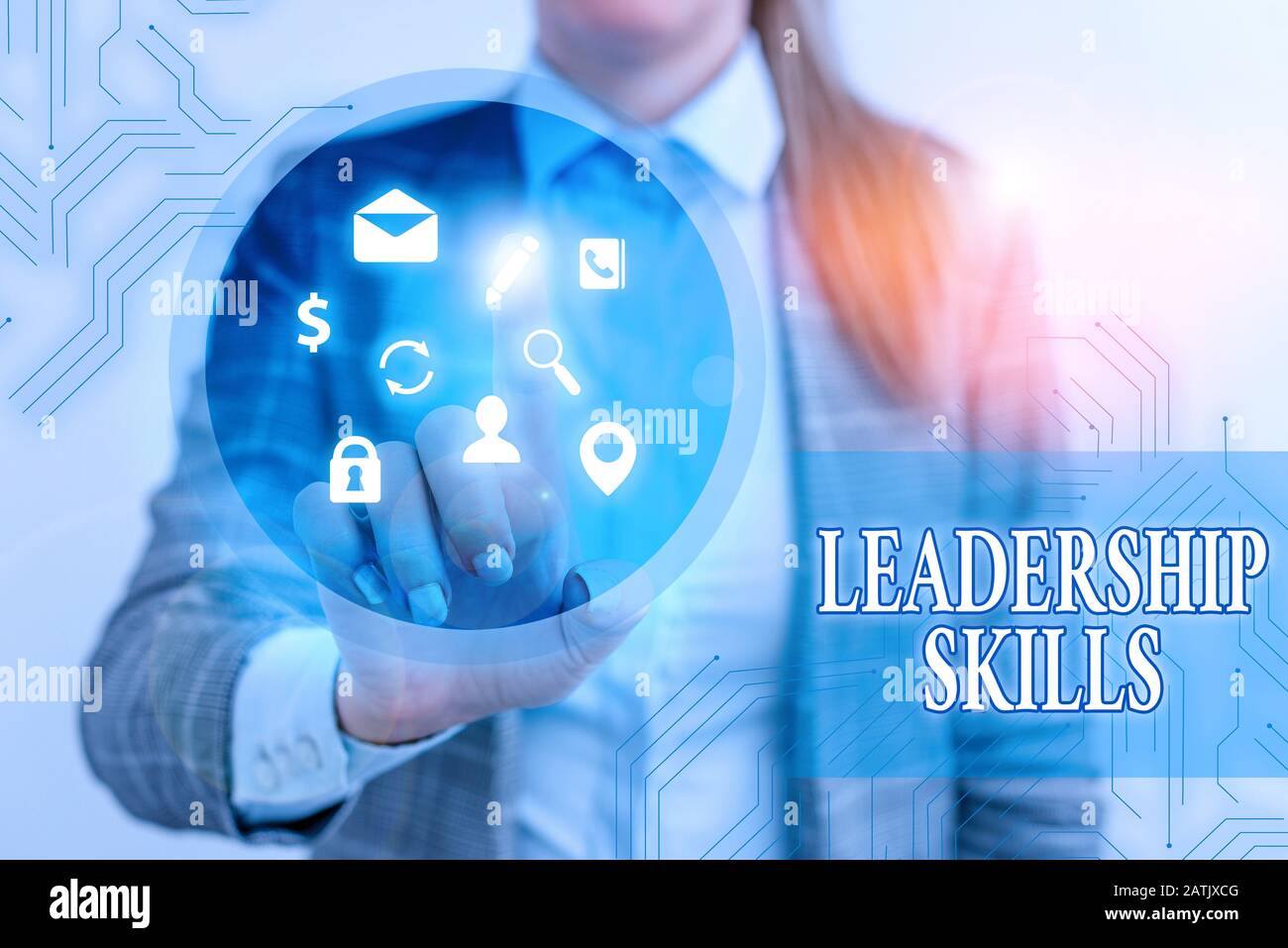 Text sign showing Leadership Skills. Business photo showcasing Skills ...