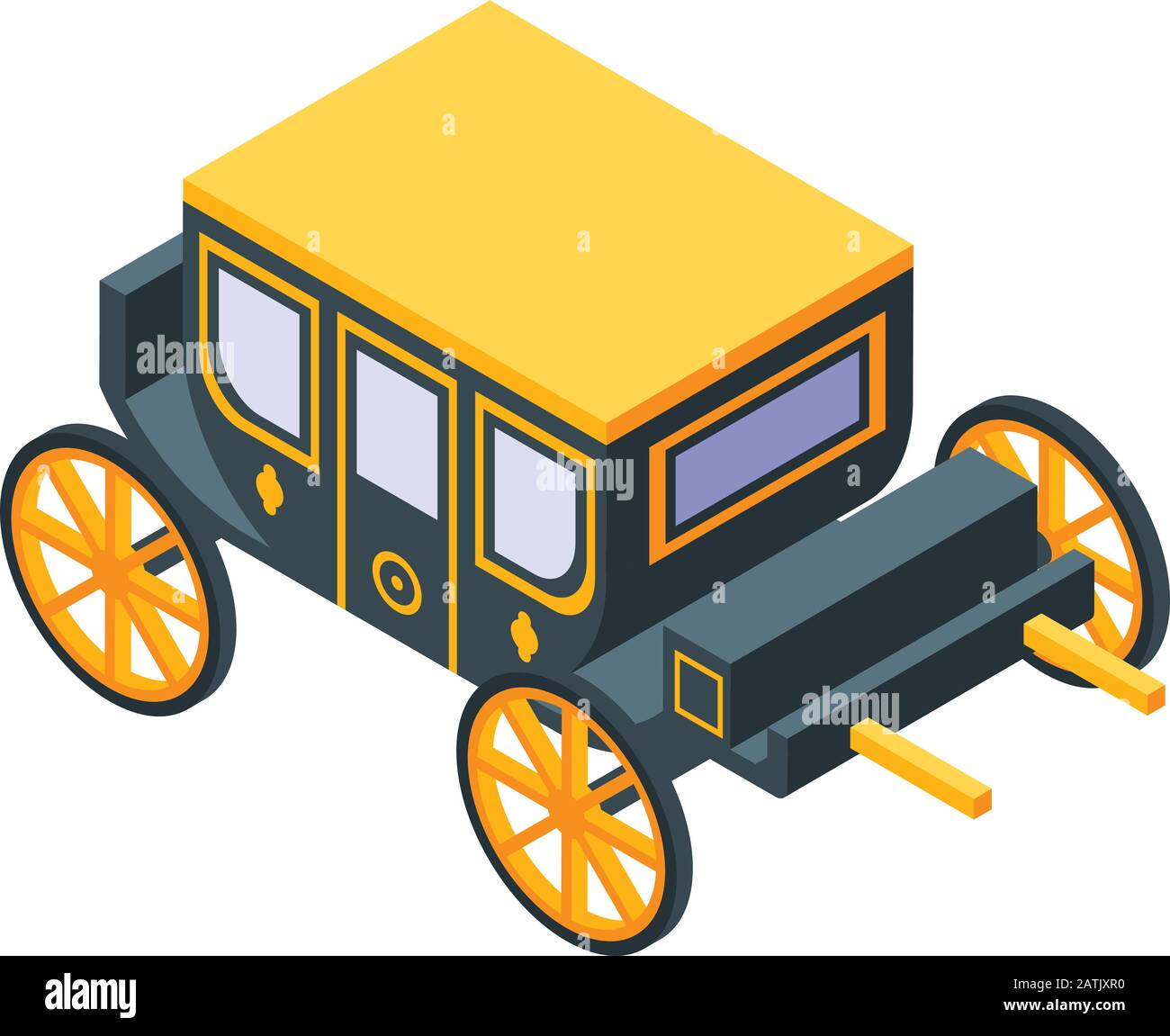 Royal gold coach Stock Vector Images - Alamy