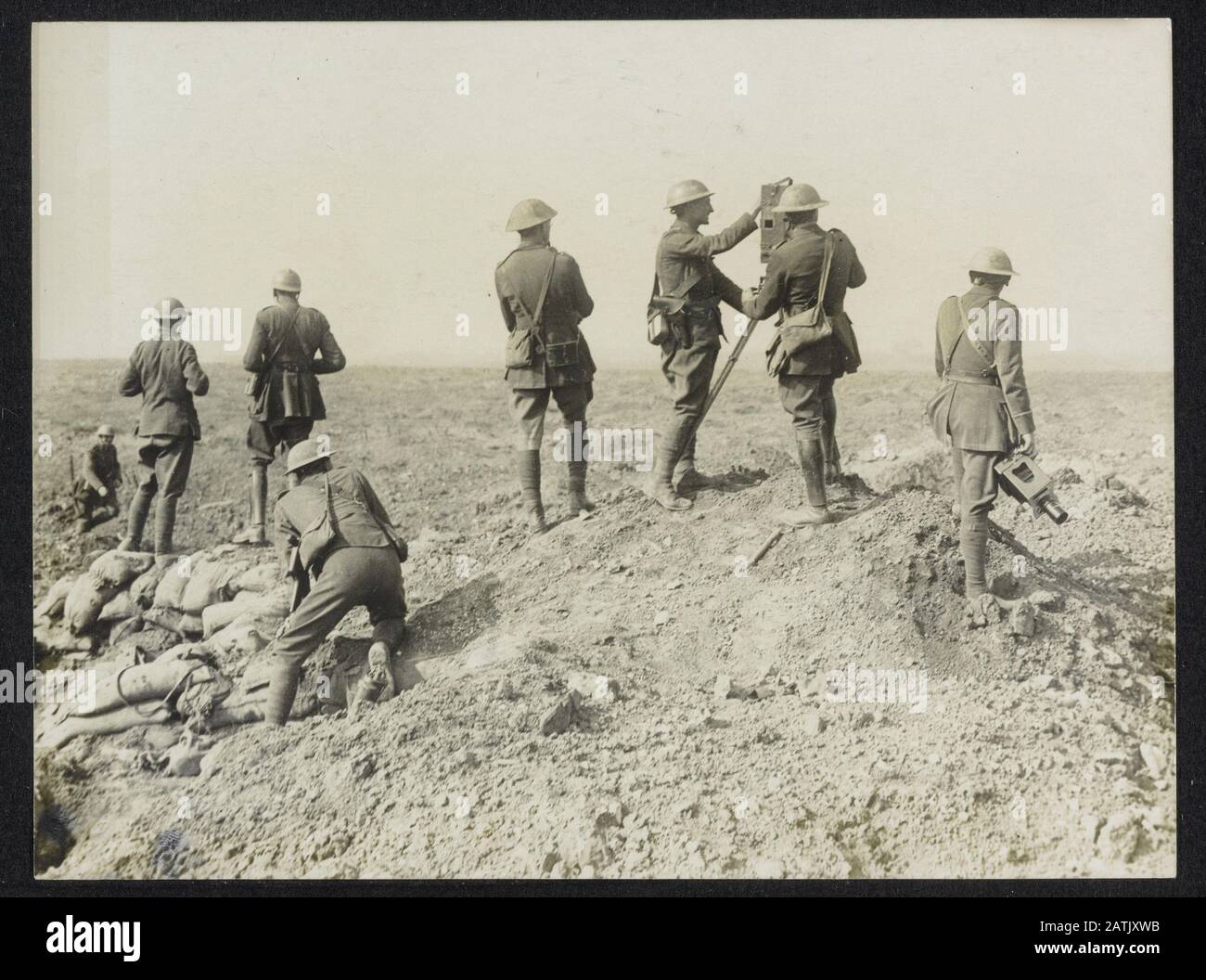 The Western Front Description: Canadian official Stock Photo - Alamy