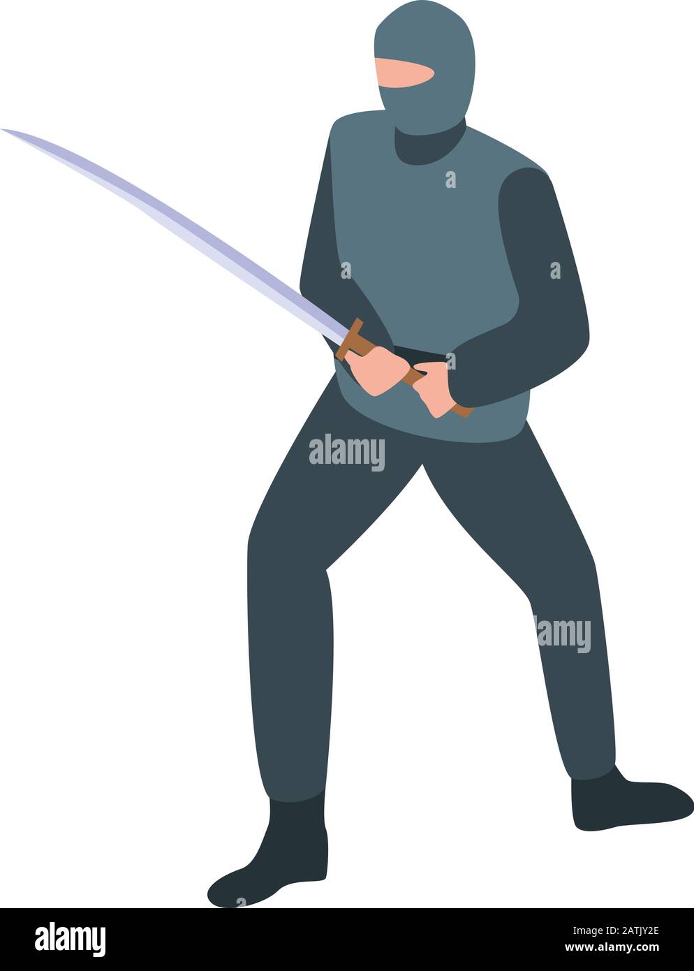 Katana ninja icon, isometric style Stock Vector Image & Art - Alamy