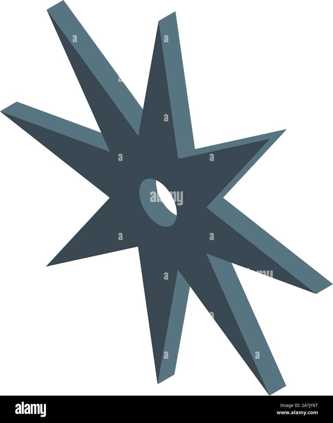 Ninja star icon, isometric style Stock Vector Image & Art - Alamy