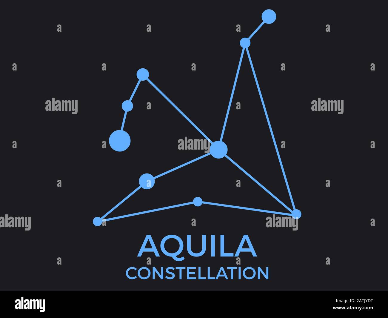 Constellation of aquila Stock Vector Images - Alamy