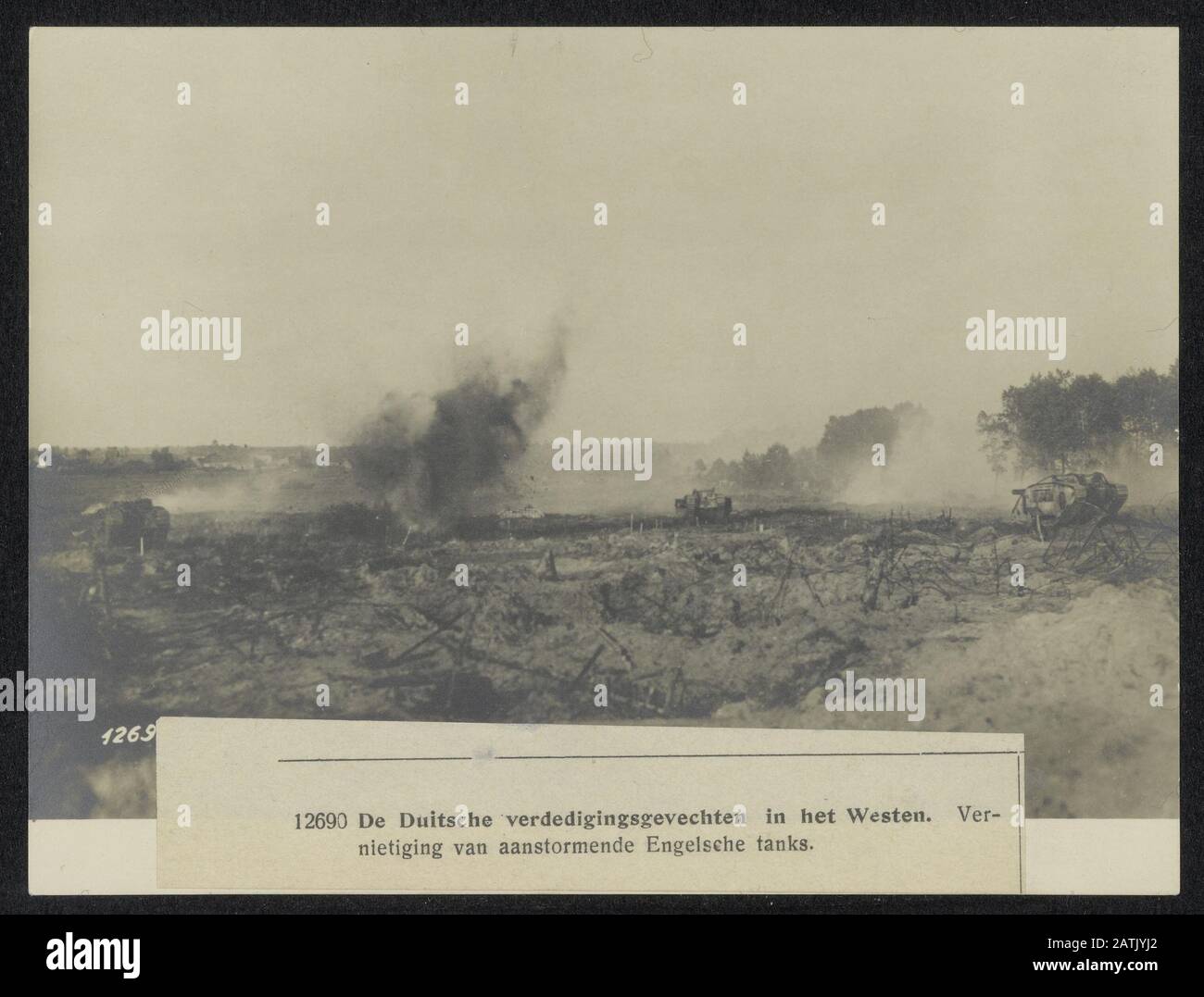 Description: The German defensive battles in the West. Destruction of ...