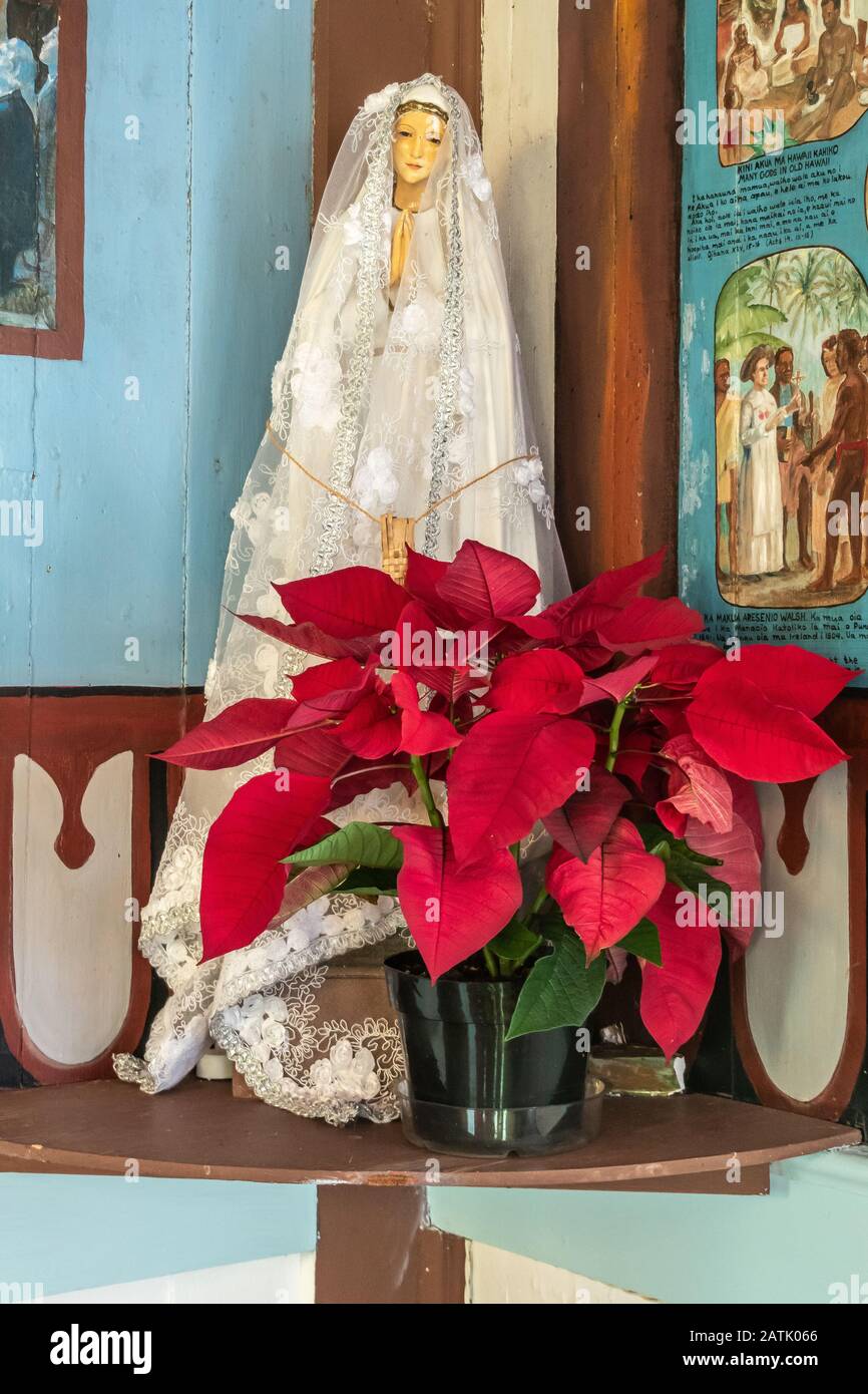Kalapana, Hawaii, USA. - January 14, 2020: Mary, Star of the Sea ...