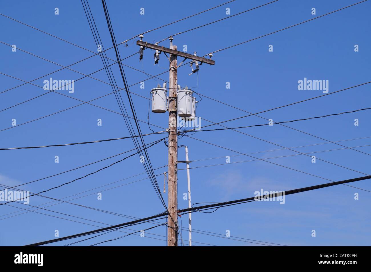 Pole mounted transformer hi-res stock photography and images - Alamy