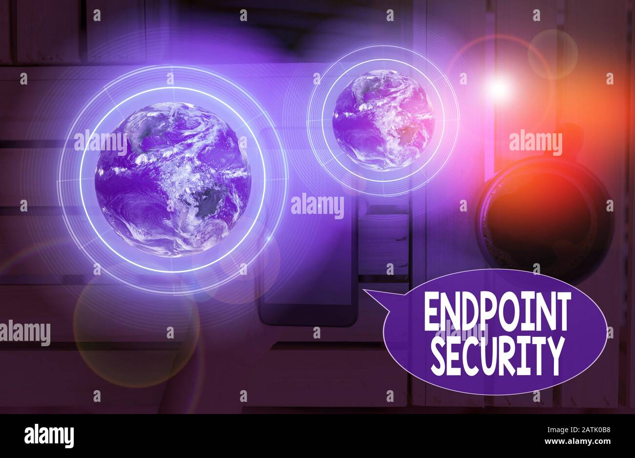 Text sign showing Endpoint Security. Business photo showcasing the ...