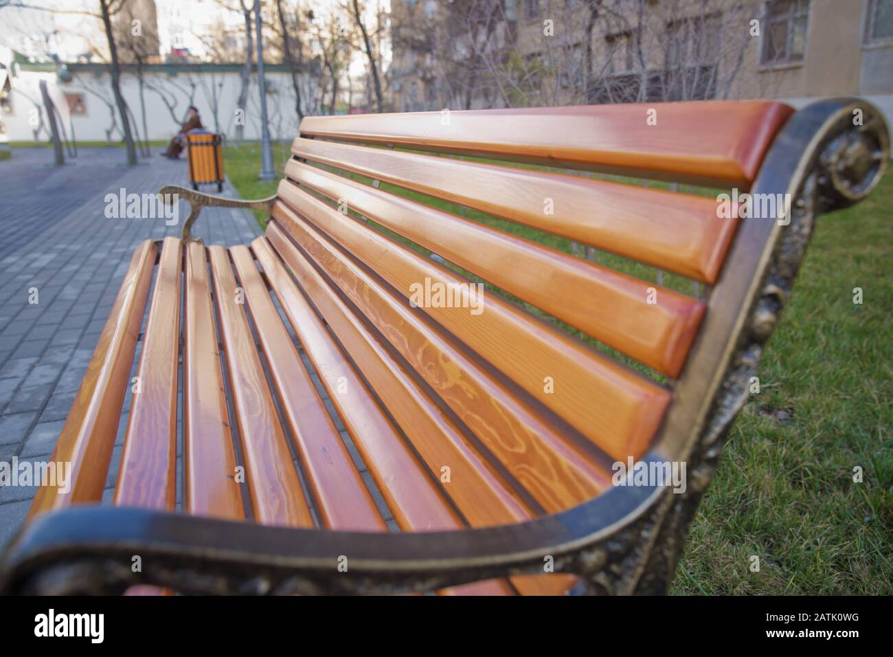 Wood exterior material. Wood material details. Blank Old bench in a ...