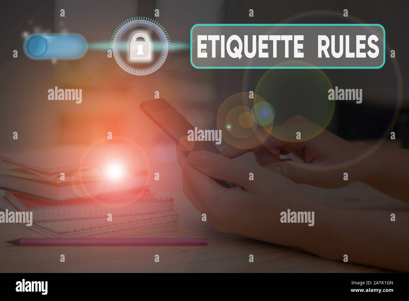 Handwriting text writing Etiquette Rules. Conceptual photo customs that ...