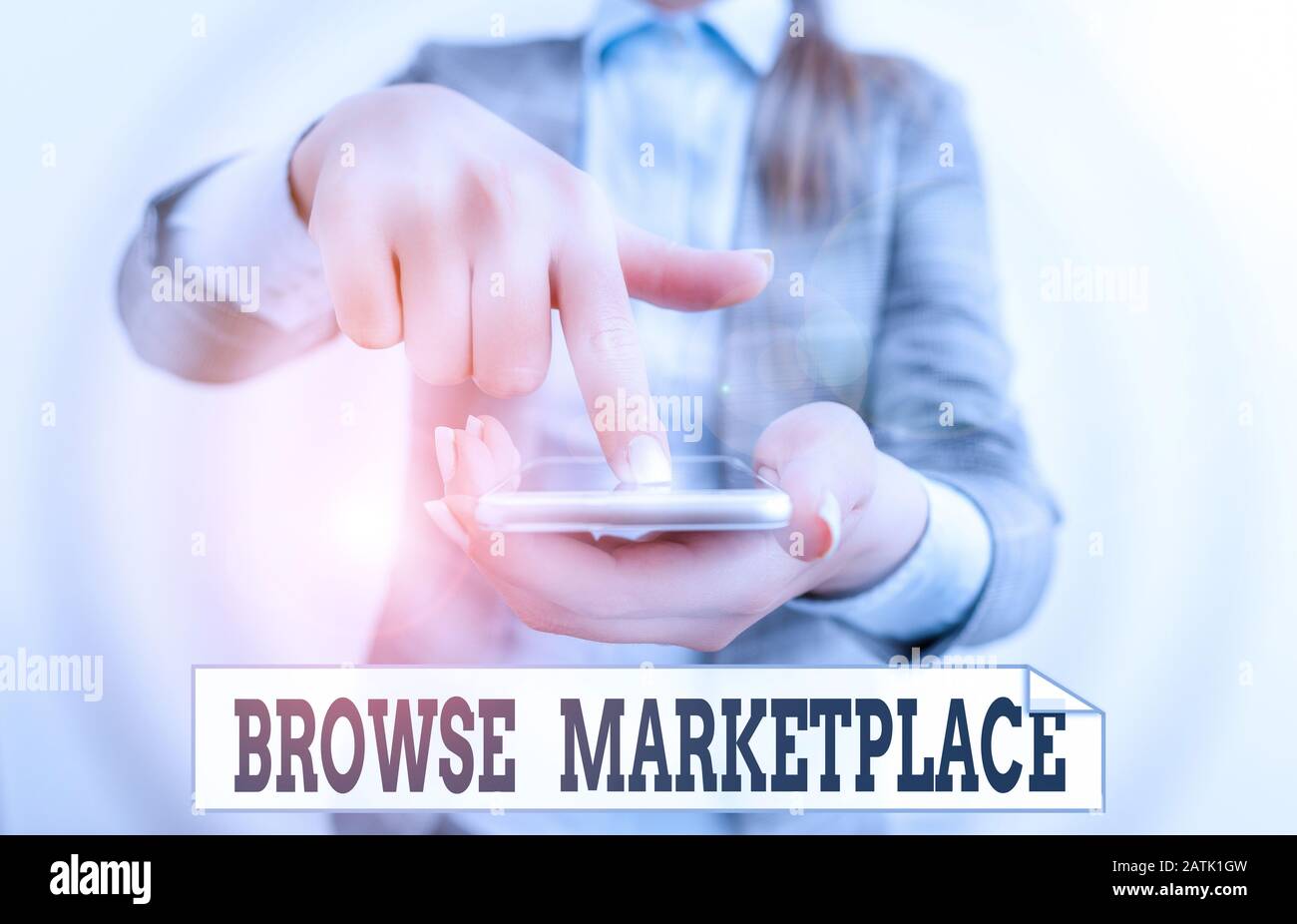 Conceptual hand writing showing Browse Marketplace. Concept meaning ...