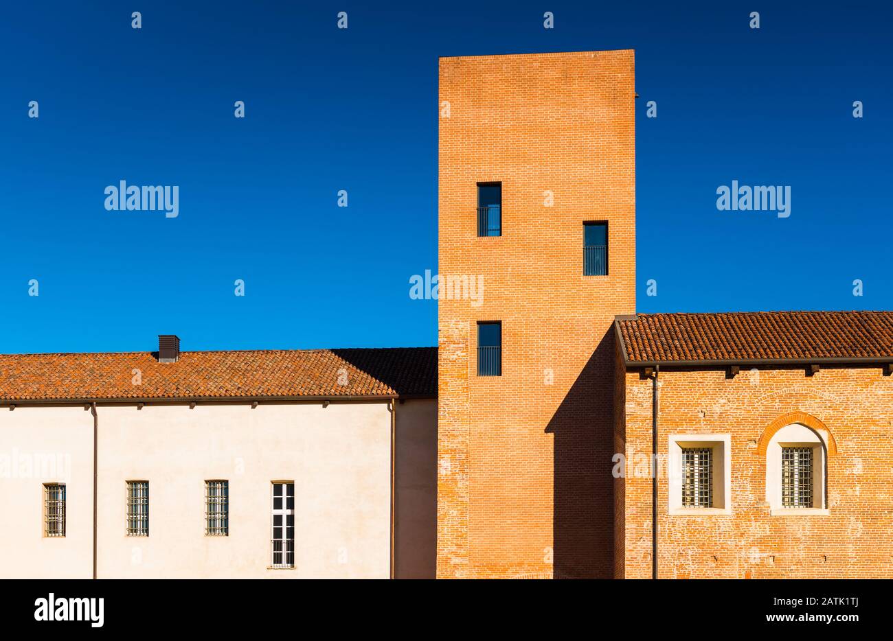 Novara - December 2017, Piemonte, Italy: Building of the Novara Castle ...