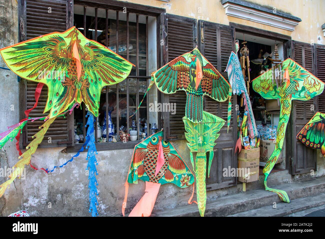 Kite shop in the ancient town of Hoi An, Vietnam Stock Photo - Alamy