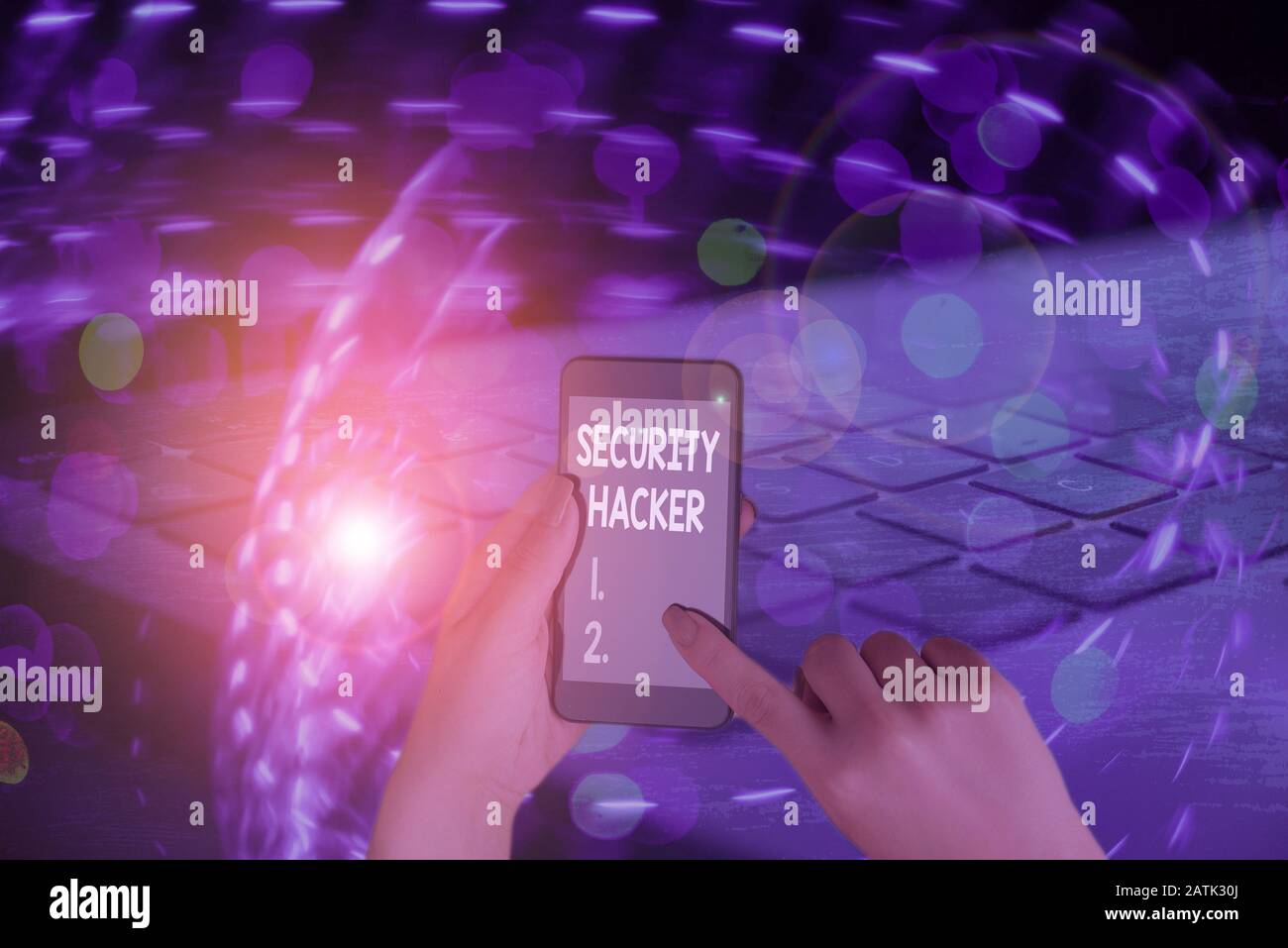 Word writing text Security Hacker. Business photo showcasing someone ...