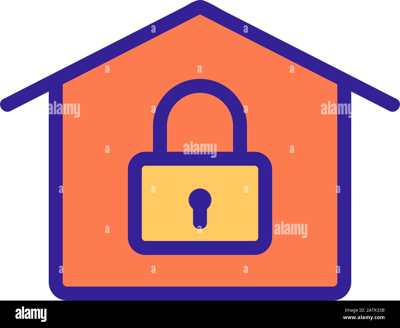 Smart house icon vector. Isolated contour symbol illustration Stock ...