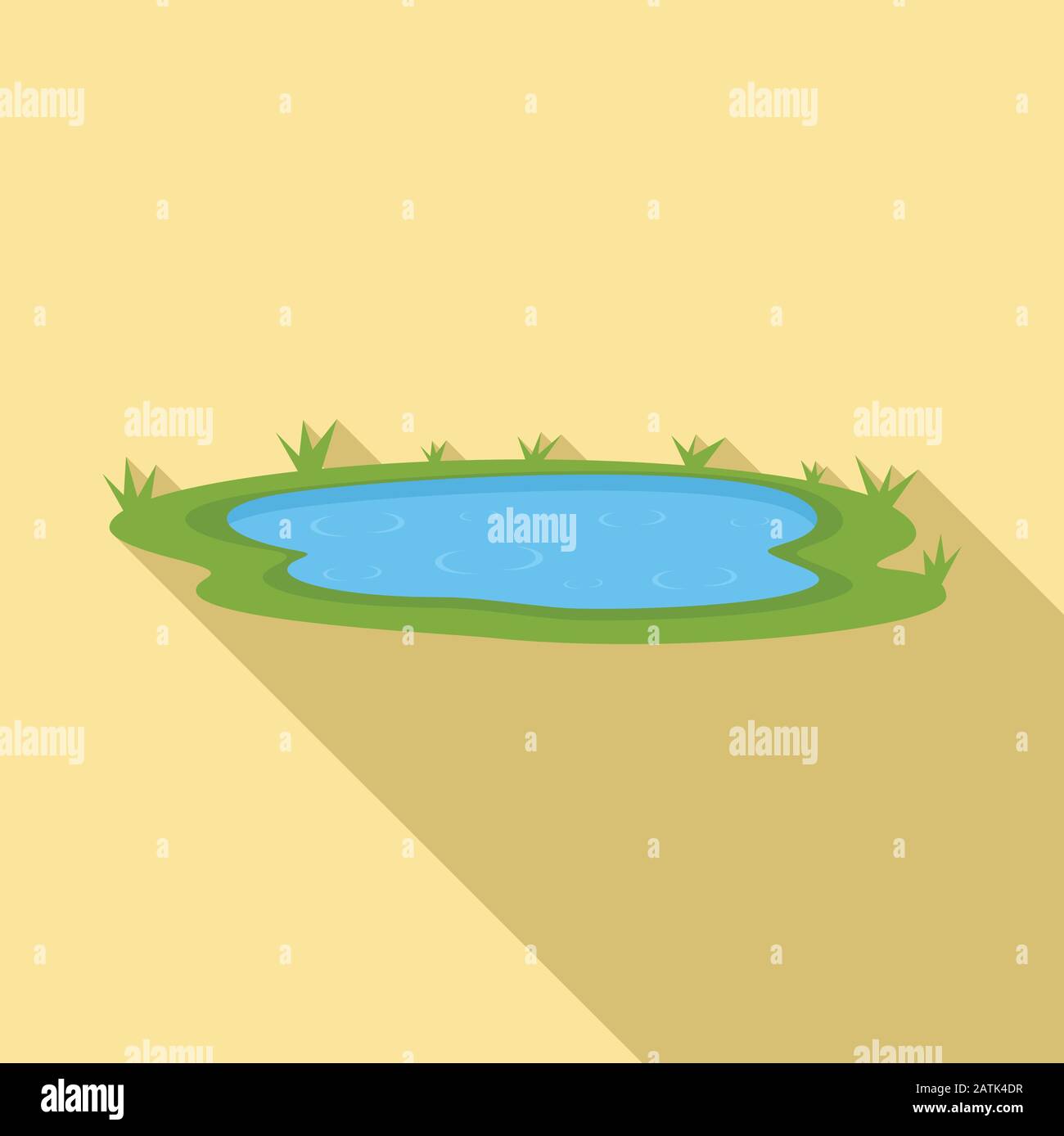 Park city lake icon. Flat illustration of park city lake vector icon ...